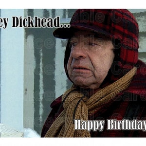 Grumpy Old Men - Happy Birthday D*ckhead, Funny Birthday Card, Rude ...