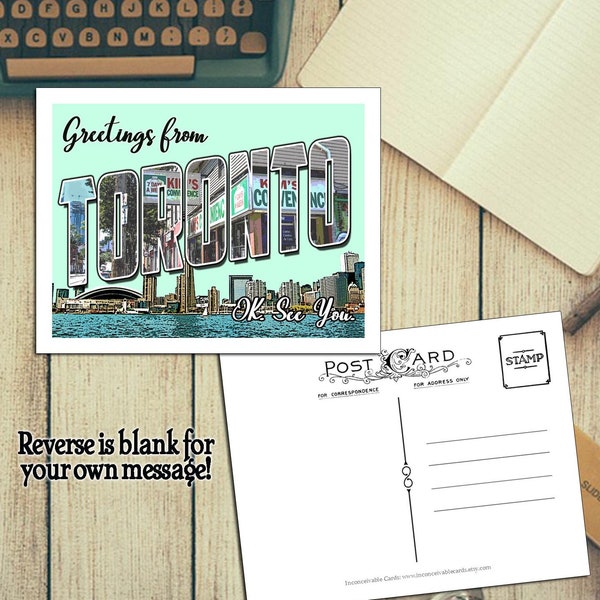 Toronto Postcard - Etsy
