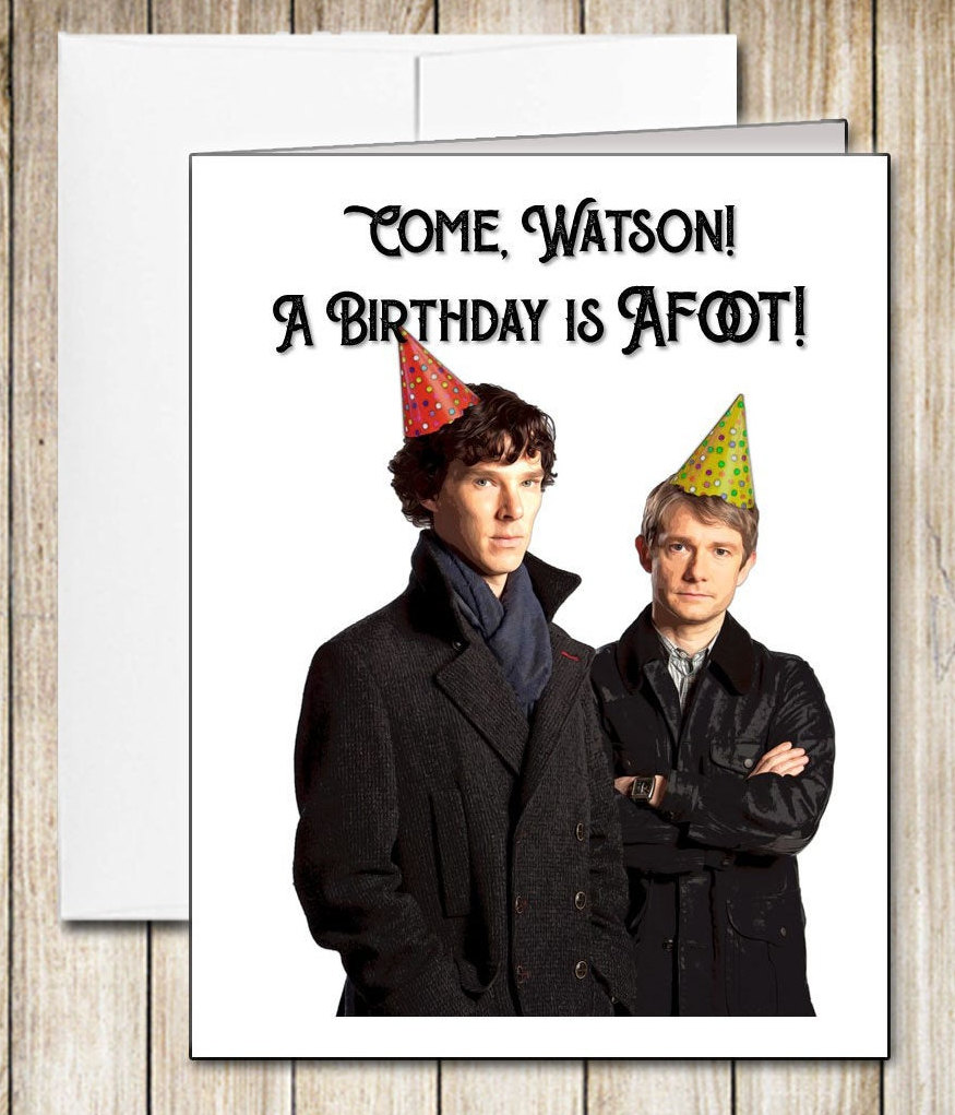 Sherlock Happy Birthday Cake