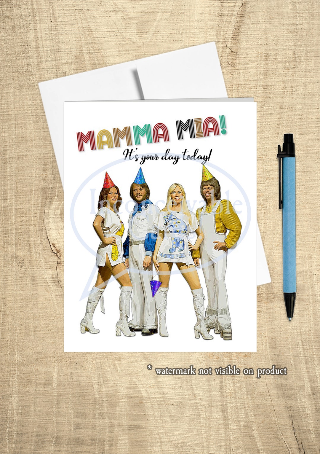 70s 80s Music Mamma Ma Birthday Card, Swedish Pop Music - Etsy