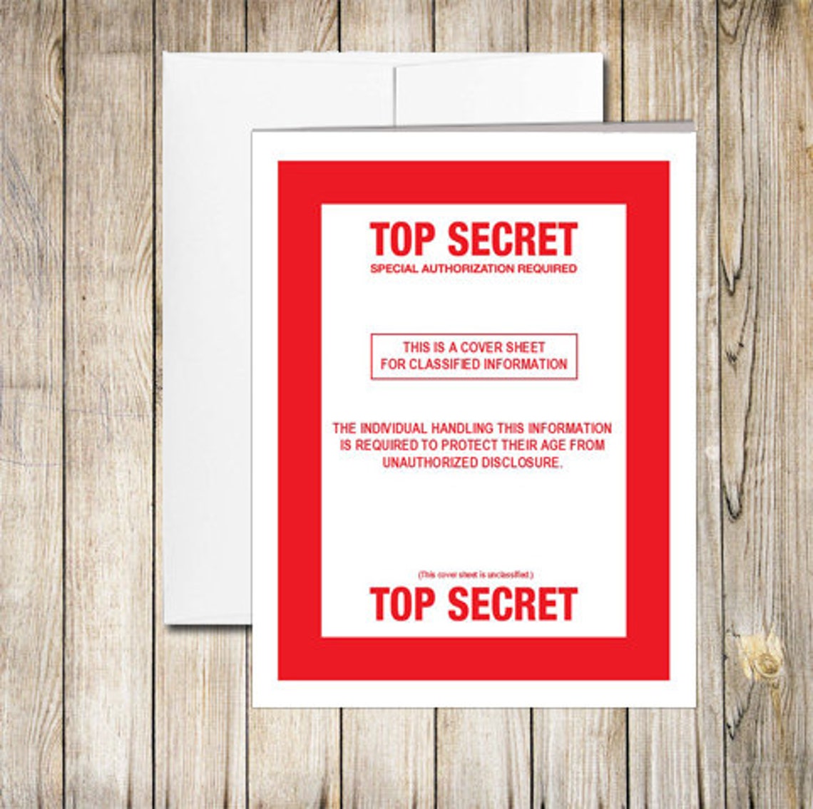 TOP SECRET Birthday Wish FUNNY Handmade Birthday Cards - Etsy