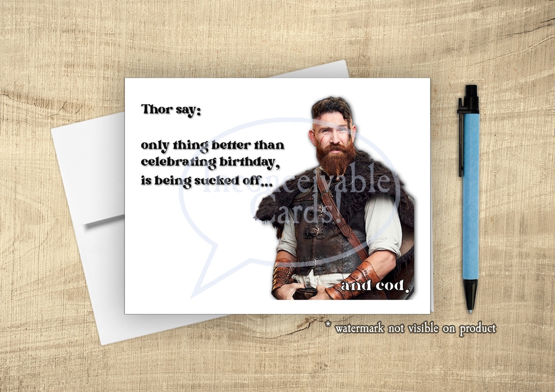 Ghosts "sucked Off" Thorfinn Funny Card for Birthdays, Romantic Card - Etsy