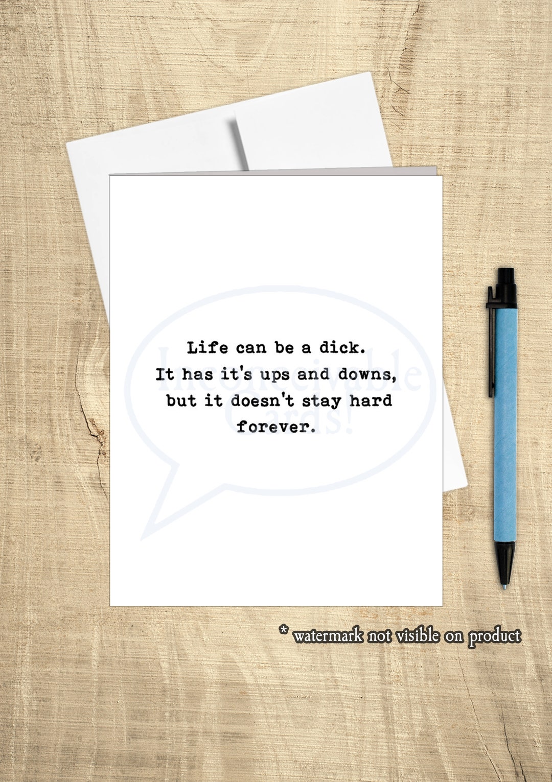 Life Can Be a Dk, Funny Hang in There Card, Funny & Sarcastic Get Well ...