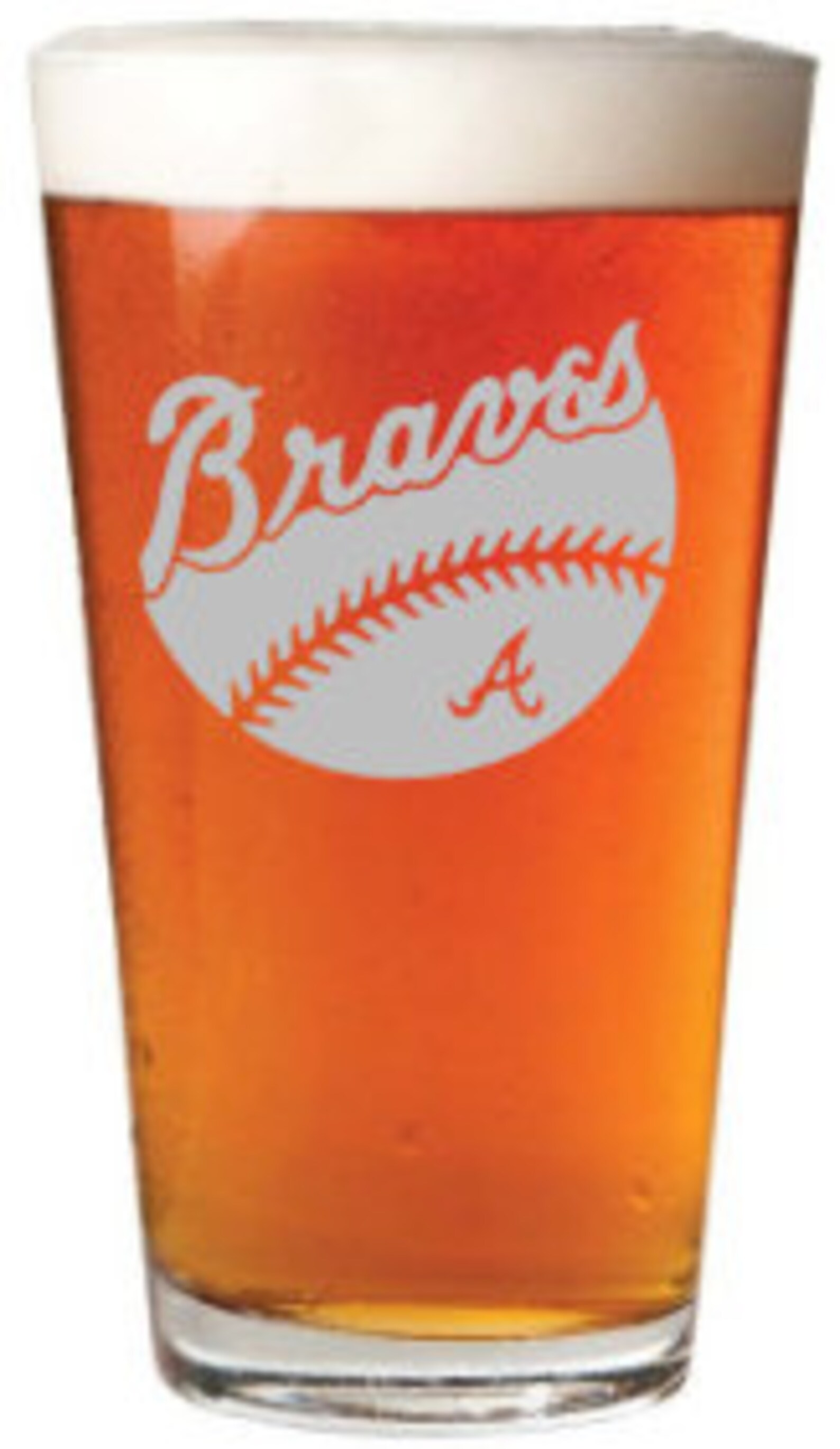 Atlanta Braves Inspired Etched Pint Glass and Beer Mug - Etsy UK