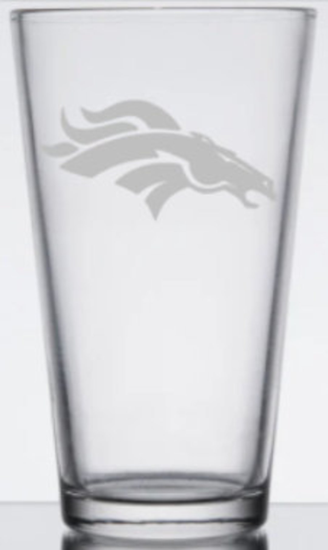 Denver Broncos Inspired Hand Etched Pint Glass, or Beer Mug, NFL ...