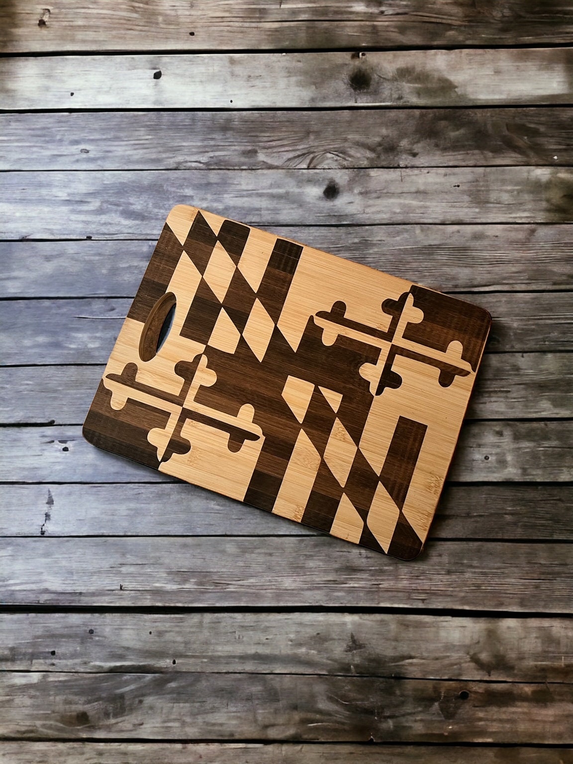 Maryland State Flag Cutting Board, Charcuterie Board Serving Tray. - Etsy
