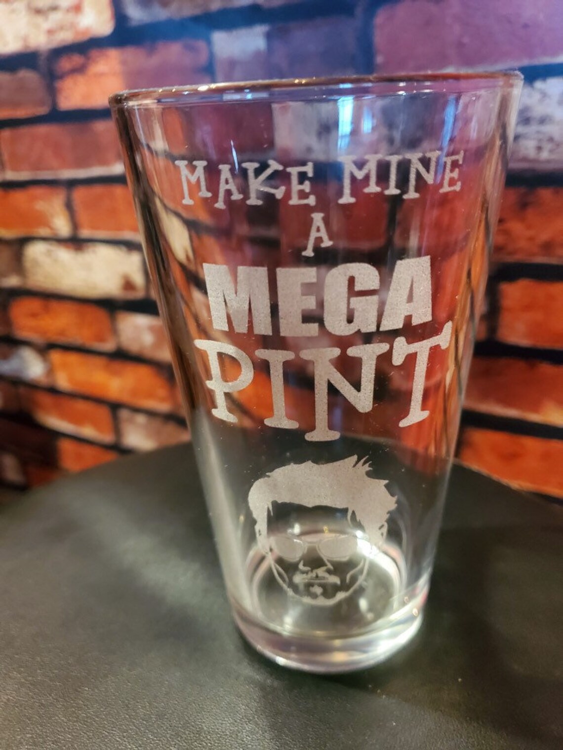 Johnny Depp Inspired “mega Pint,” “make Mine a Mega Pint,” Pint Glass ...