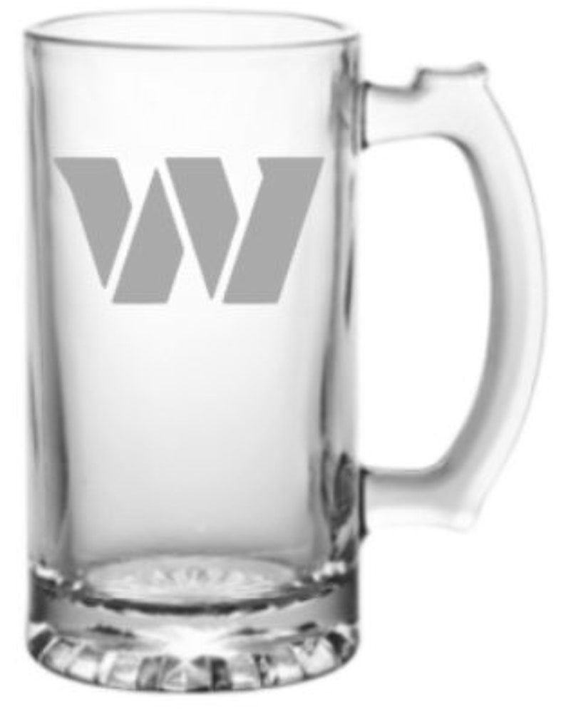 Washington Commanders Inspired Hand Etched Drinkware, Glassware, Pint ...