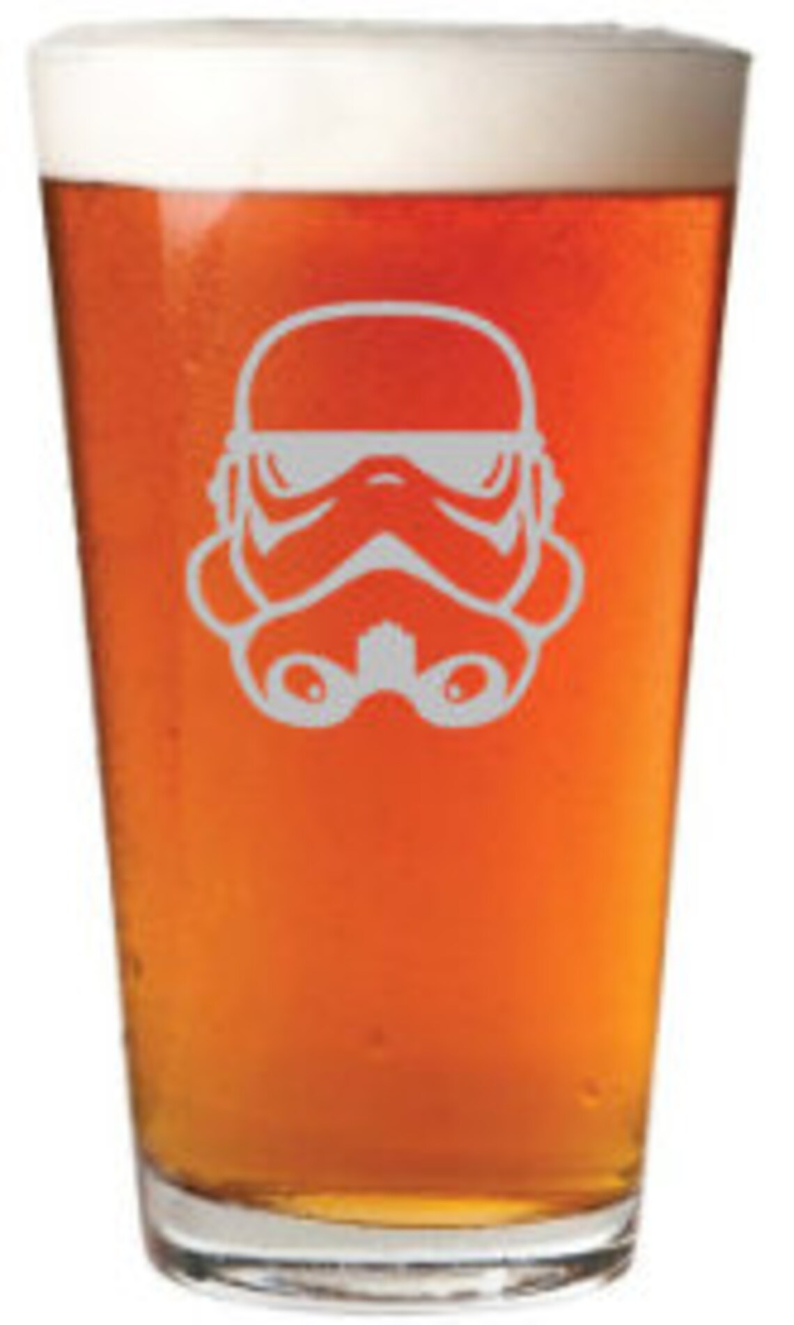 Storm Trooper Inspired, Star Wars, Etched Pint Glass, Beer Mug, Xmas ...