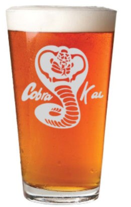 Cobra Kai Inspired Etched Pint Glass Karate Daniel Larusso - Etsy