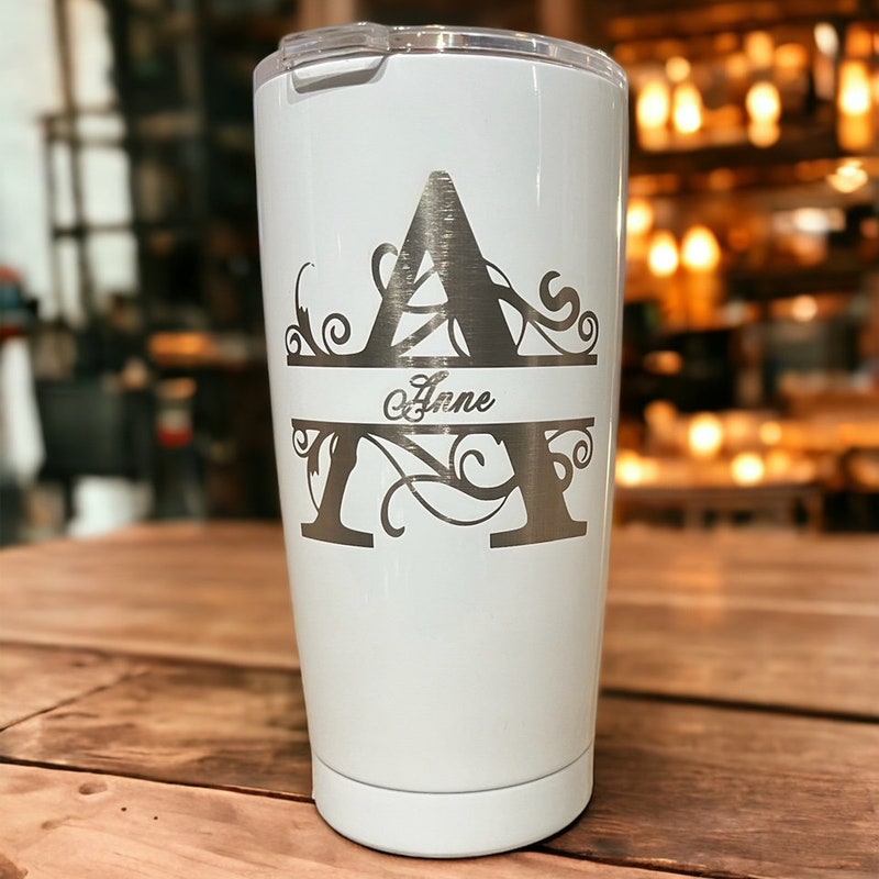Tumbler Monogram - Etsy