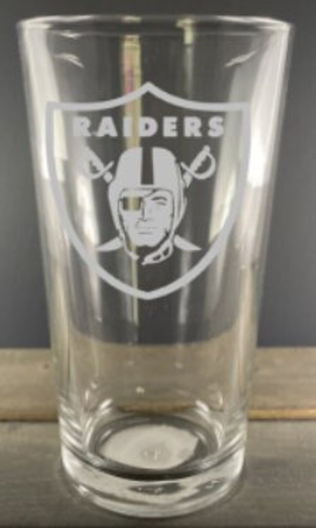 Las Vegas Raiders Inspired Hand Etched Pint Glass, and Beer Mug, Raider ...
