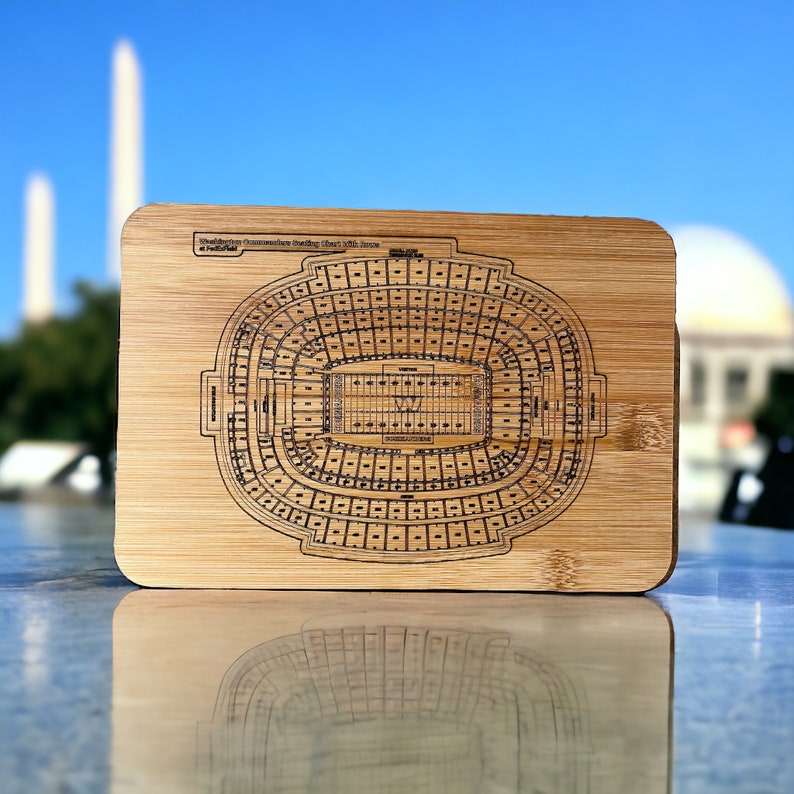 Fedex Field, Stadium Seating Chart Custom Engraved Cutting Board ...