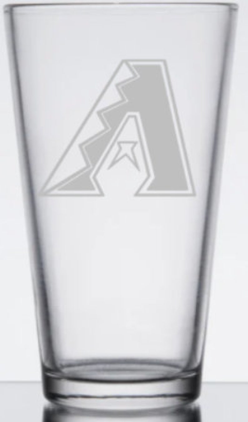 National League Team Inspired Etched Pint Glasses and Beer Mugs, Major ...