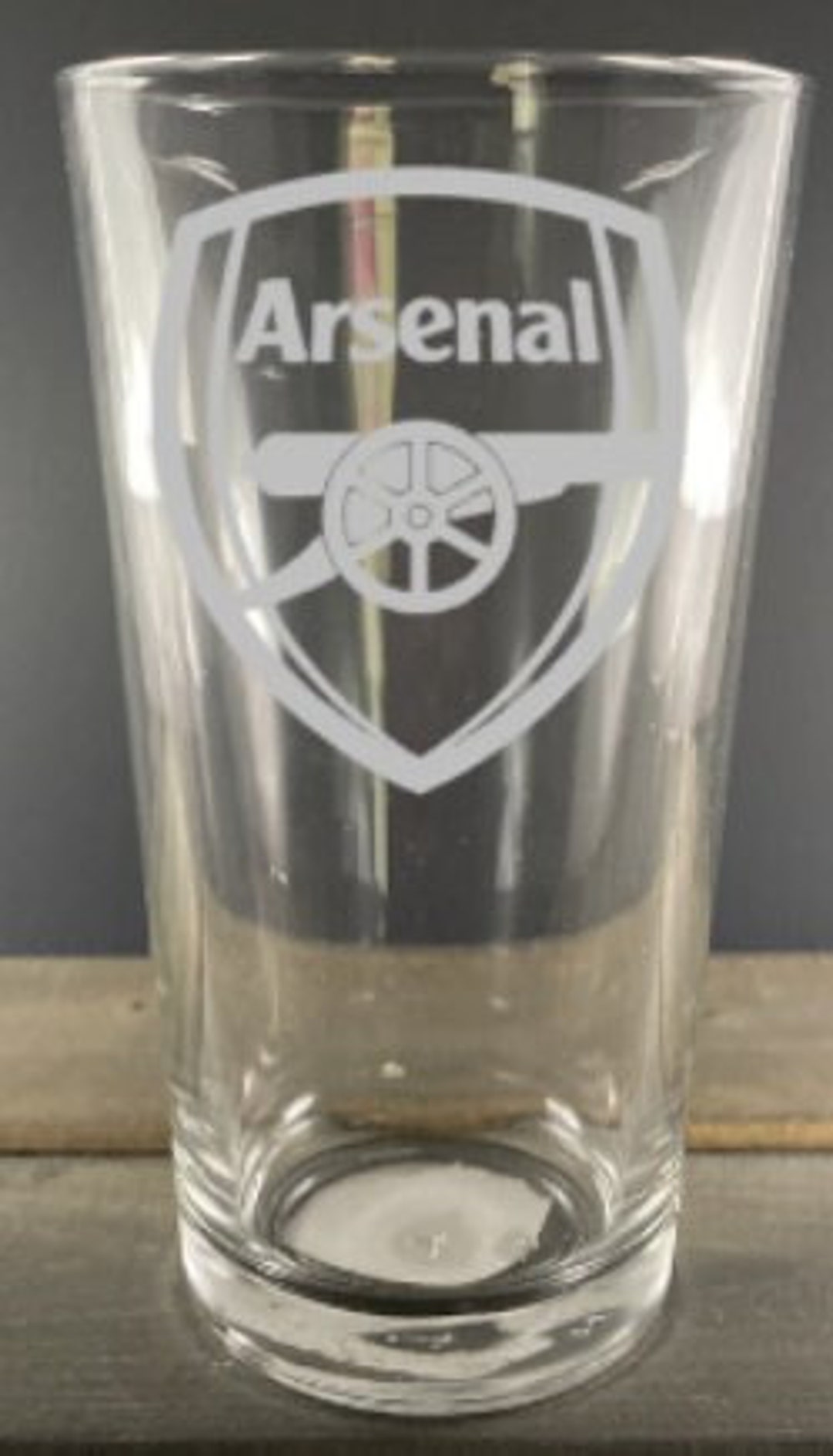 Arsenal F.C. Inspired Etched Pint Glass, Soccer, Sports, Soccer Fan ...
