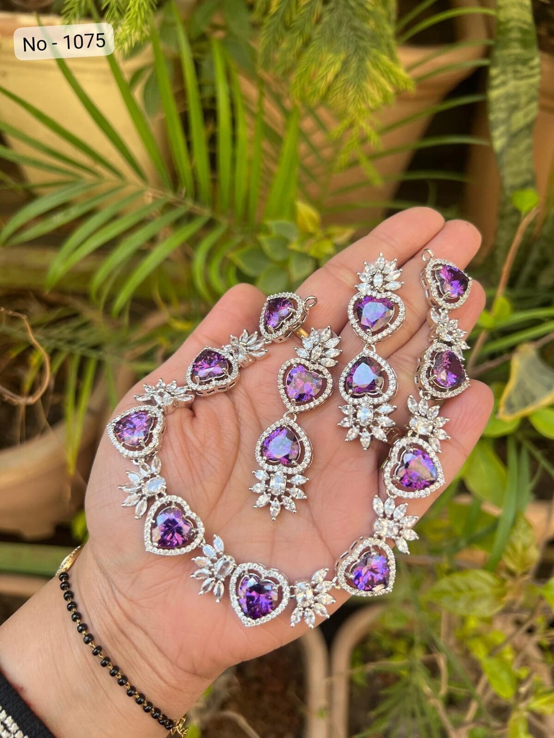 Sabyasachi Inspired Indian Wedding Bridal American Diamond Choker ...