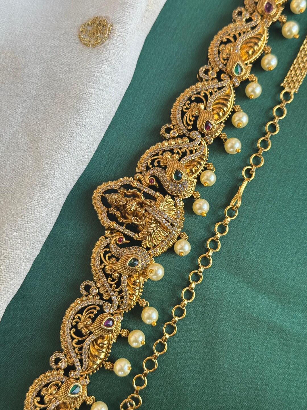 Gold Belly Chain/kamarbandh/vaddanam/south Indian Jewelry/gold Waist ...