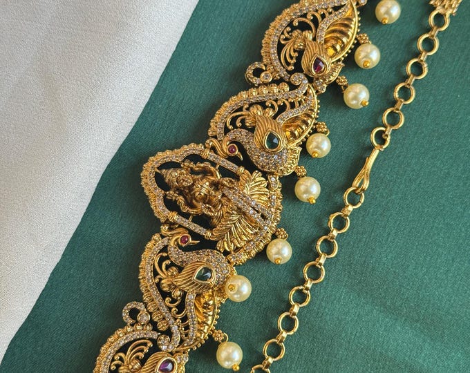 Gold Belly Chain/kamarbandh/vaddanam/south Indian Jewelry/gold Waist ...