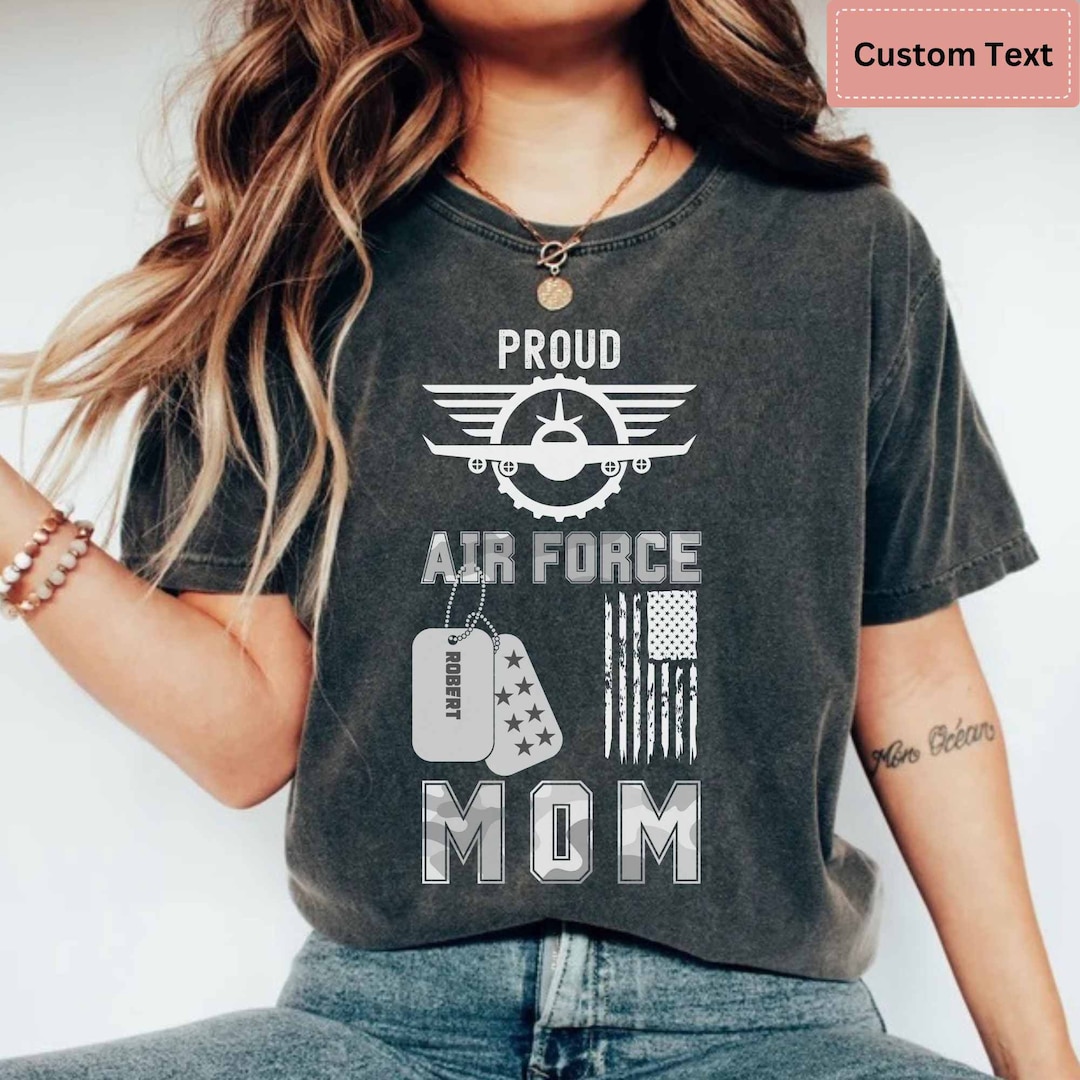 Proud Air Force Mom Shirt, Air Force Mom Gift, US Air Force Mom ...
