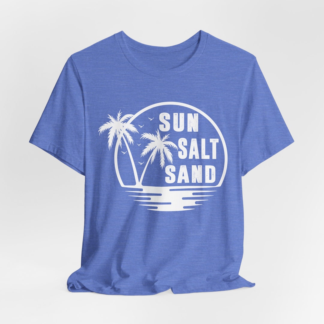 Sun Sand Salt Beach Shirt, Retro Comfort Colors T-shirt, Trendy Beach ...