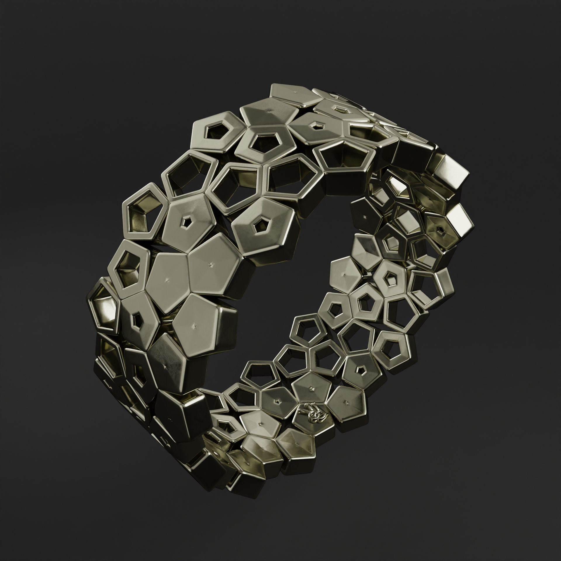 Parametric Pentagon to Star Geometric Stack Band Ring - Etsy