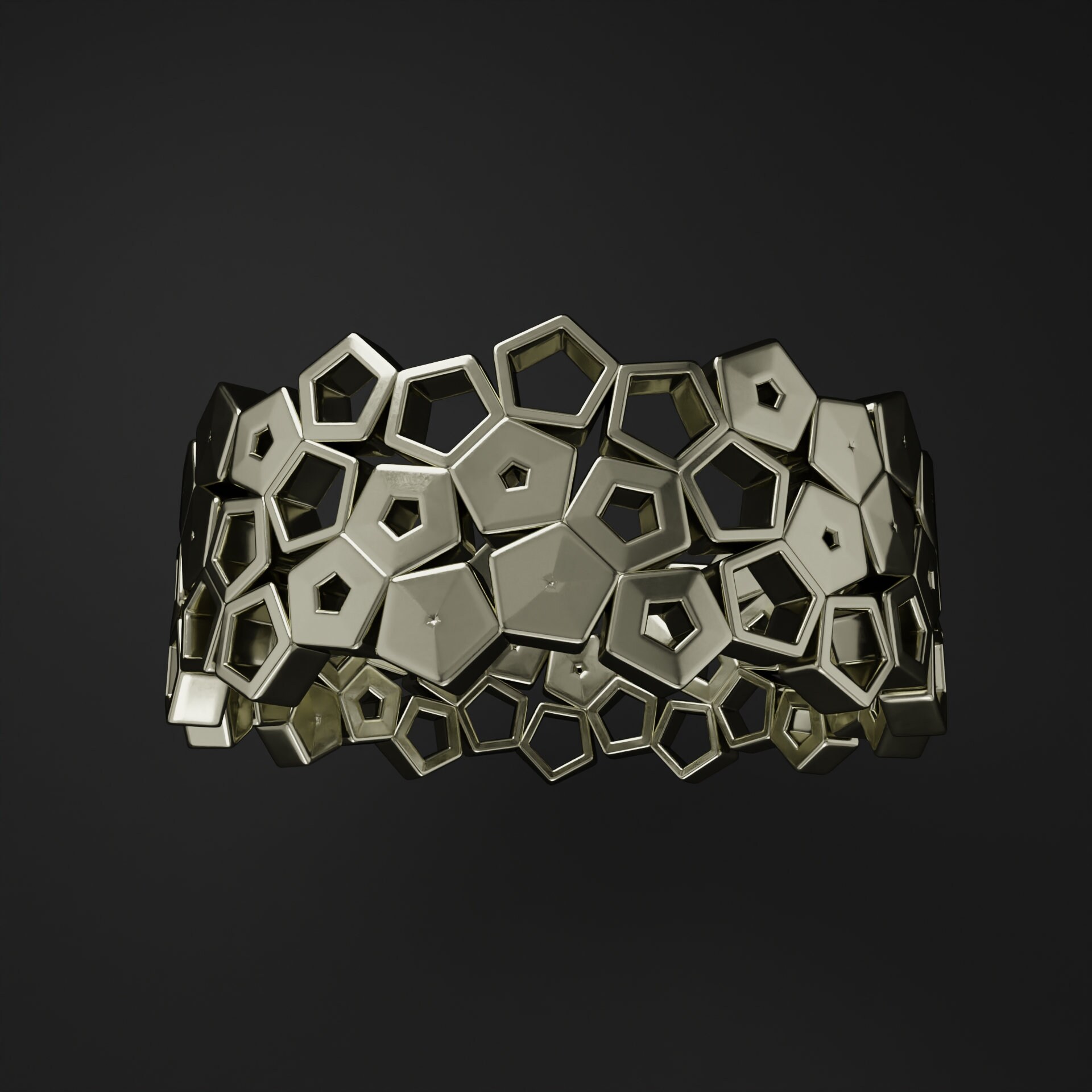 Parametric Pentagon to Star Geometric Stack Band Ring - Etsy