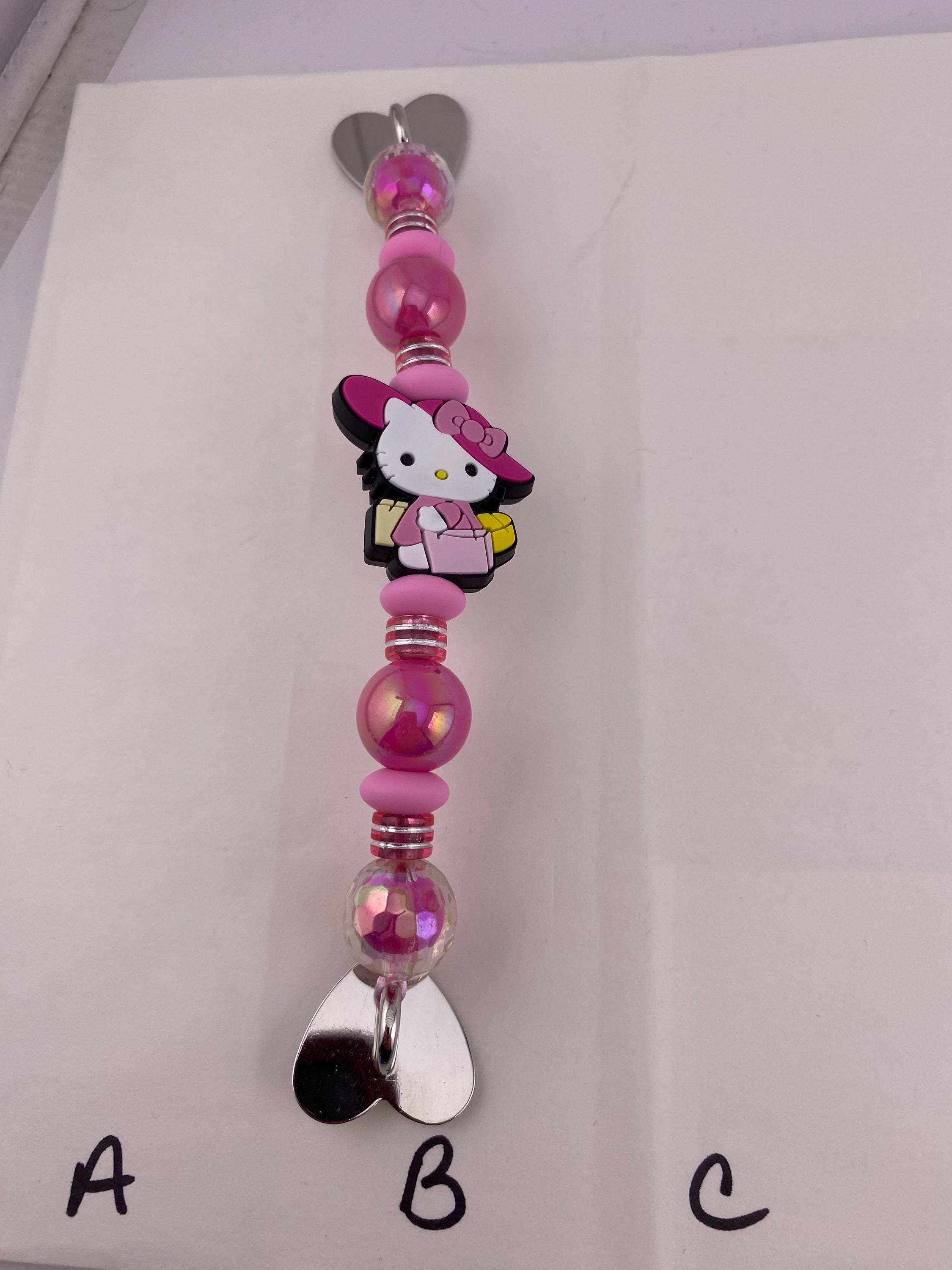 Beaded Cell Phone, iPad or Kindle Grip Strap Holder With Various ...