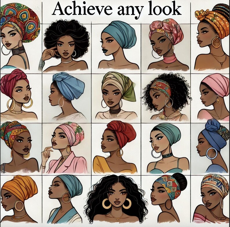 The African Head Wrap - African Head Wrap - African Scarf - African ...