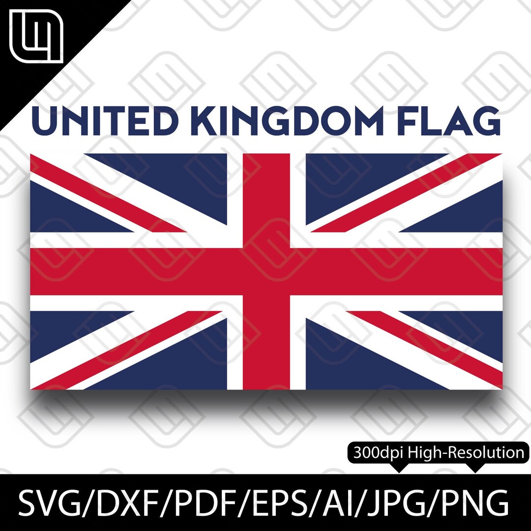 United Kingdom Flag SVG, Dxf, Pdf, Eps, Ai, Jpeg, Png - Cricut ...