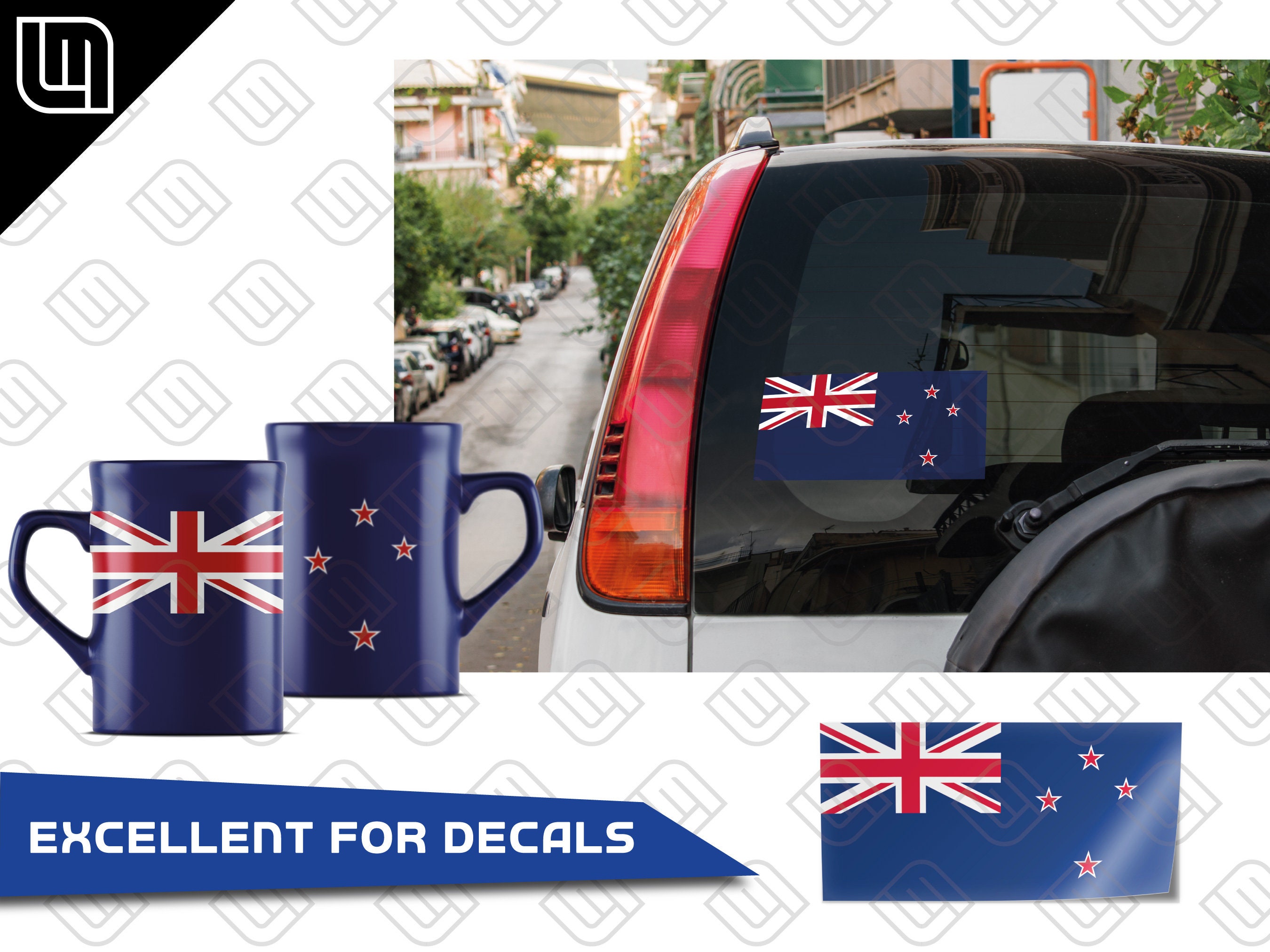 New Zealand Flag SVG, Dxf, Pdf, Eps, Ai, Jpeg, Png - Cricut, Silhouette ...