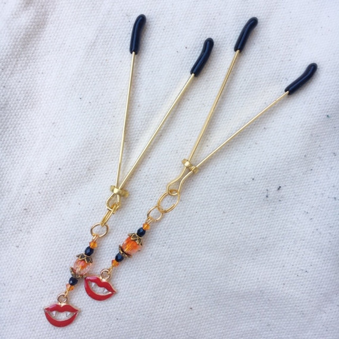 Halloween Nipple Clamps Vampire Mouth Nipple Clamps Nipple | Etsy