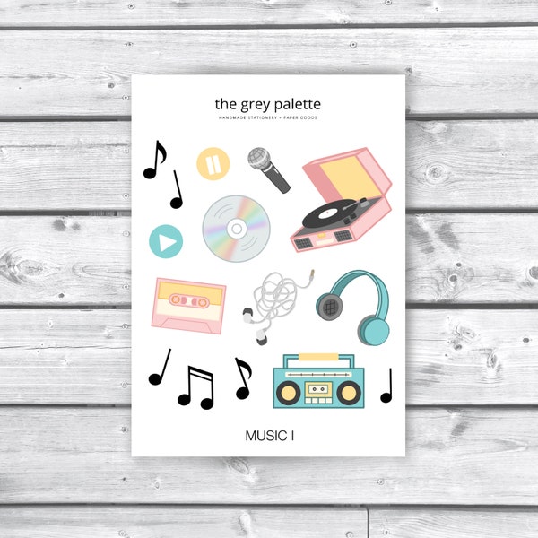 Music Sticker - Etsy