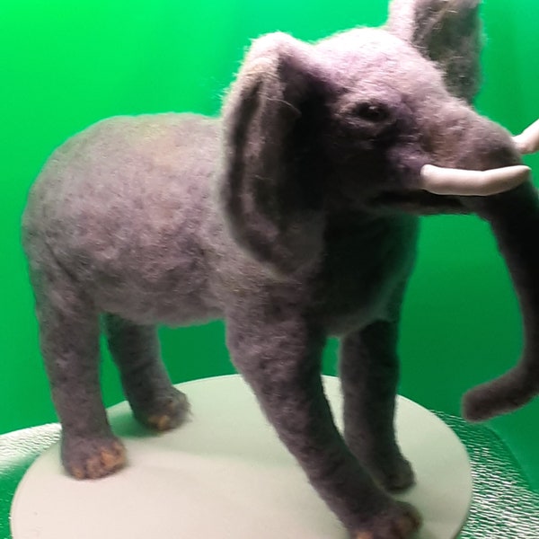 Needle Felt Elephant - Etsy