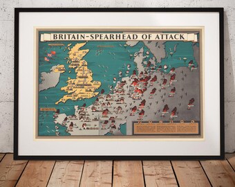 Ww2 Map Poster - Etsy UK