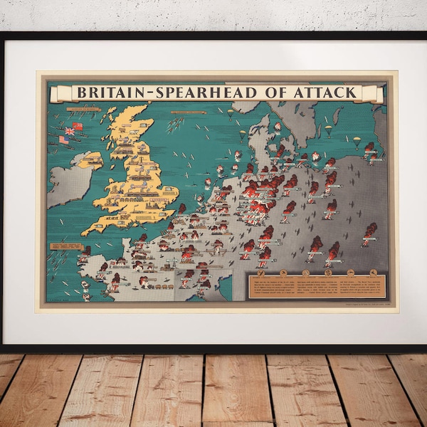 Vintage World Map Poster - Etsy UK