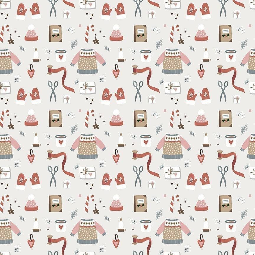 Warm Wishes Winter Wear Parchment by Simple Simon and Company for Riley ...