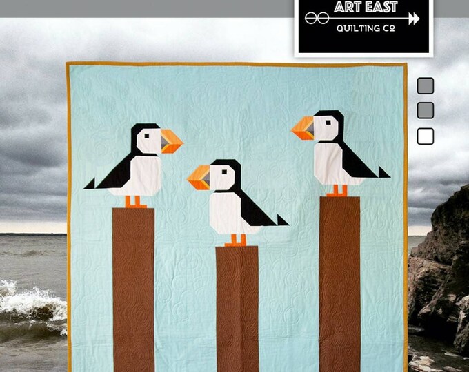 Nothin' Like a Puffin Quilt Pattern Booklet by Art East Quilting Co. - Etsy