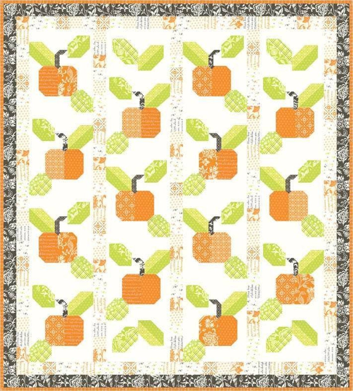 Pumpkins Blossoms Pebble by Fig Tree and Co. for Moda Fabrics - Etsy