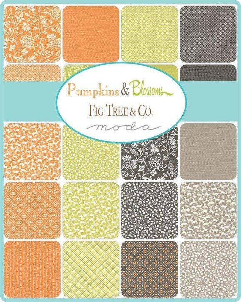 Pumpkins Blossoms Pebble by Fig Tree and Co. for Moda Fabrics - Etsy