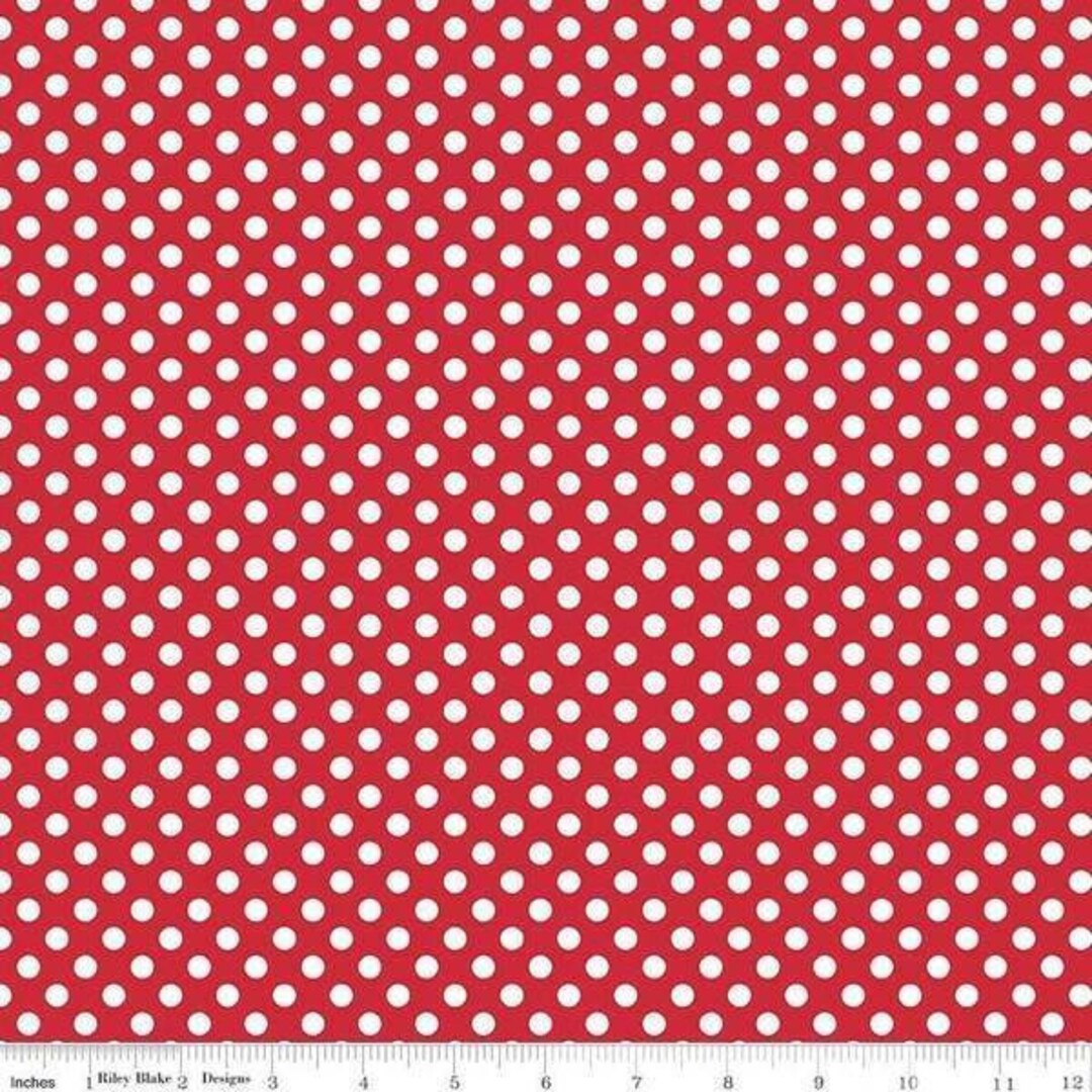 Small Dot Red for Riley Blake Designs - Etsy