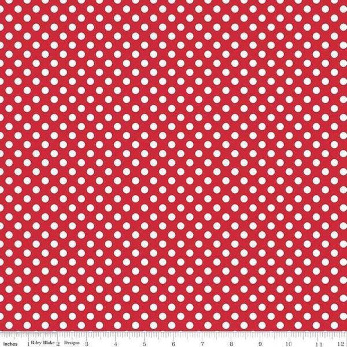 Small Dot Red for Riley Blake Designs - Etsy