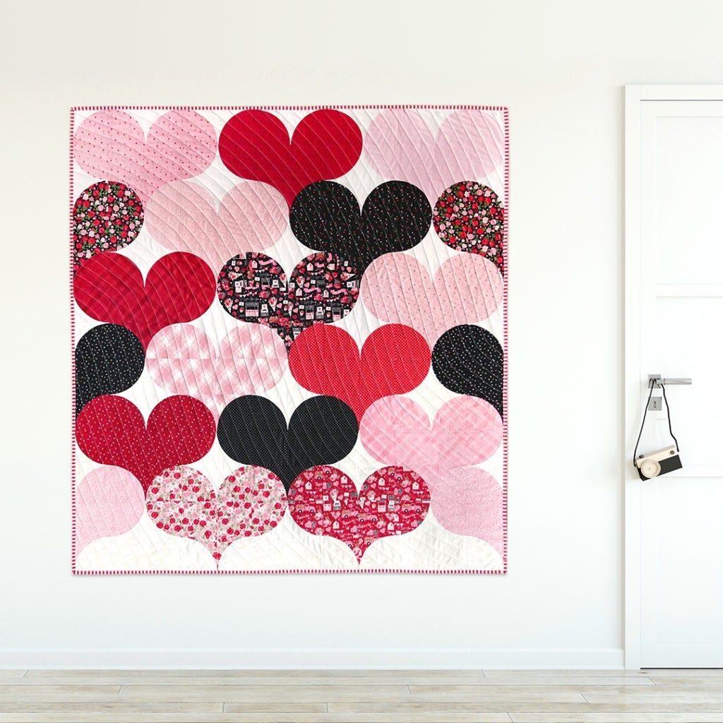Falling in Love Panel Red by Dani Mogstad for Riley Blake Designs - Etsy