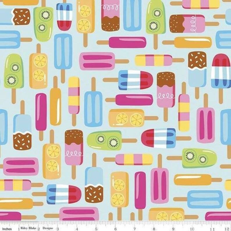 Rainbowfruit Main Aqua by Amber Kemp-gerstel of Damask Love | Etsy