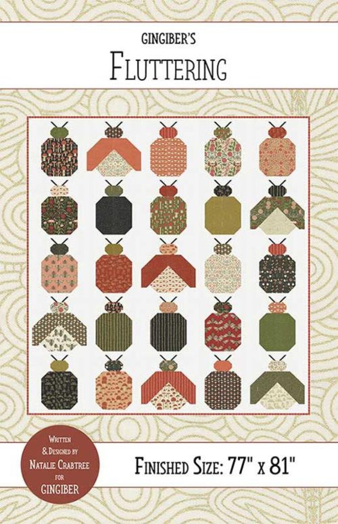 Fluttering Paper Quilt Pattern by Natalie Crabtree for Gingiber - Etsy