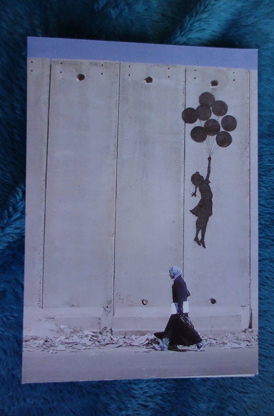 Banksy. Bethlehem Israel Street Art Mural Card. Palestine Wall Art 2005 ...