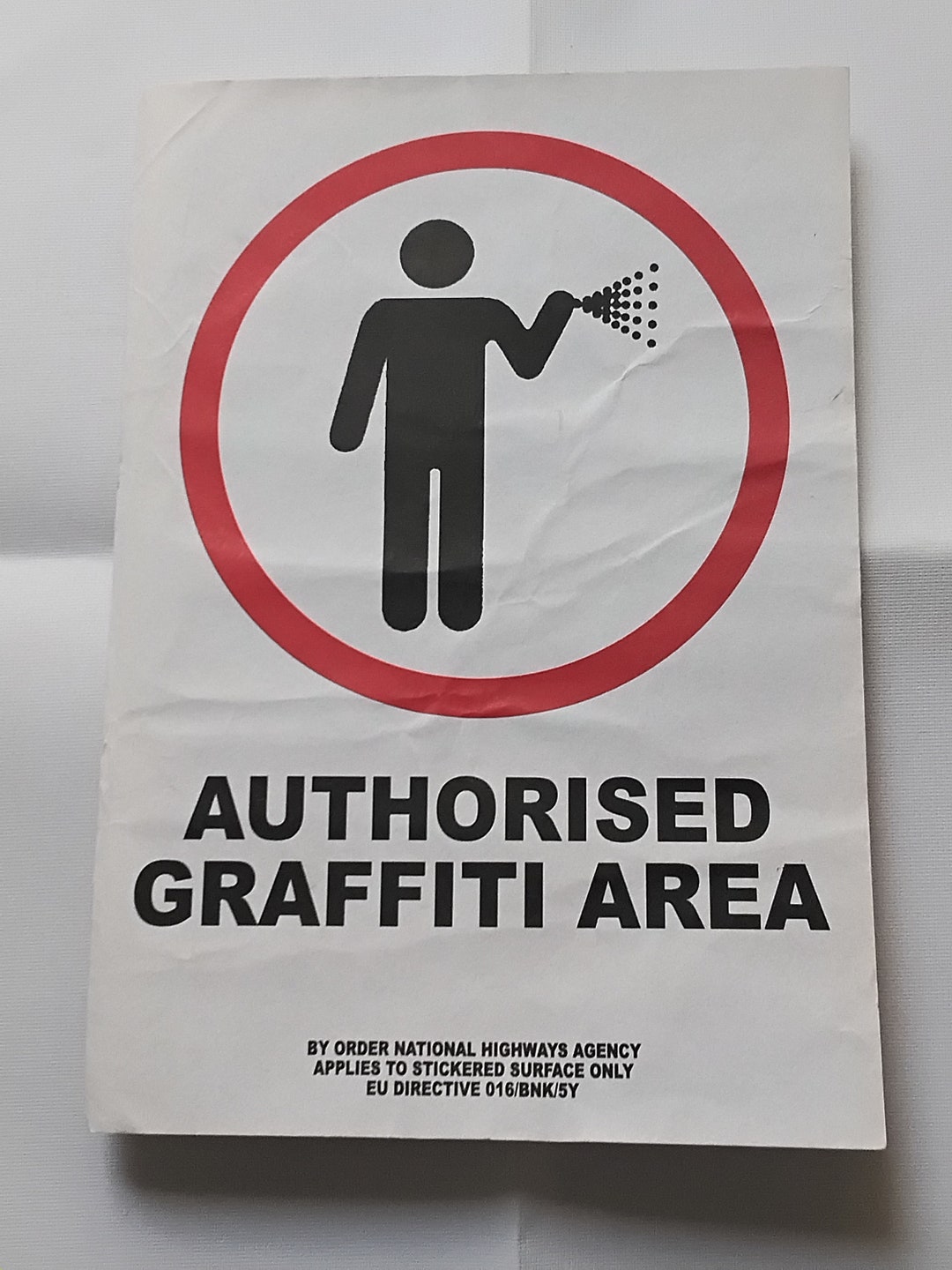 Banksy Street Artist. Authorised Graffiti Area Rare Wall Art Sticker ...