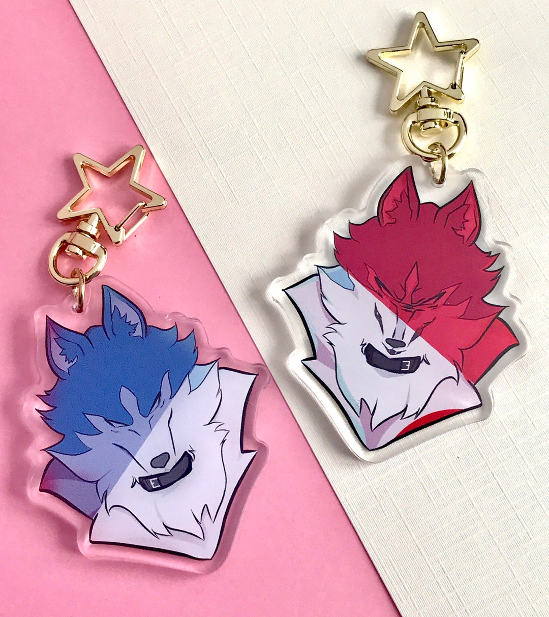 BNA Wolf Boy Keychain 3 Inch - Etsy