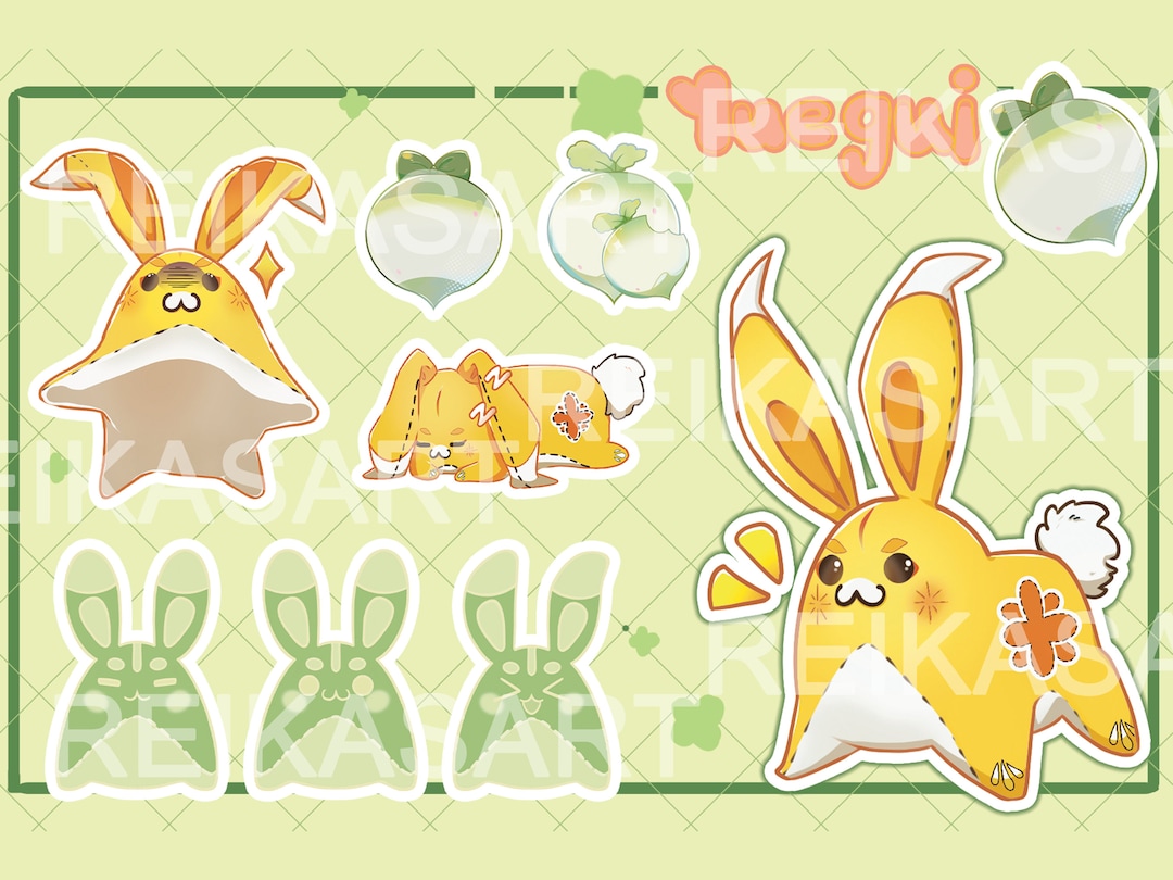Genshin Impact Yuegui Sticker Sheet - Etsy