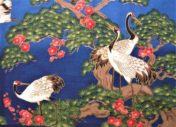Longevity Mandolin Pine Tree and Crane Asian | Etsy