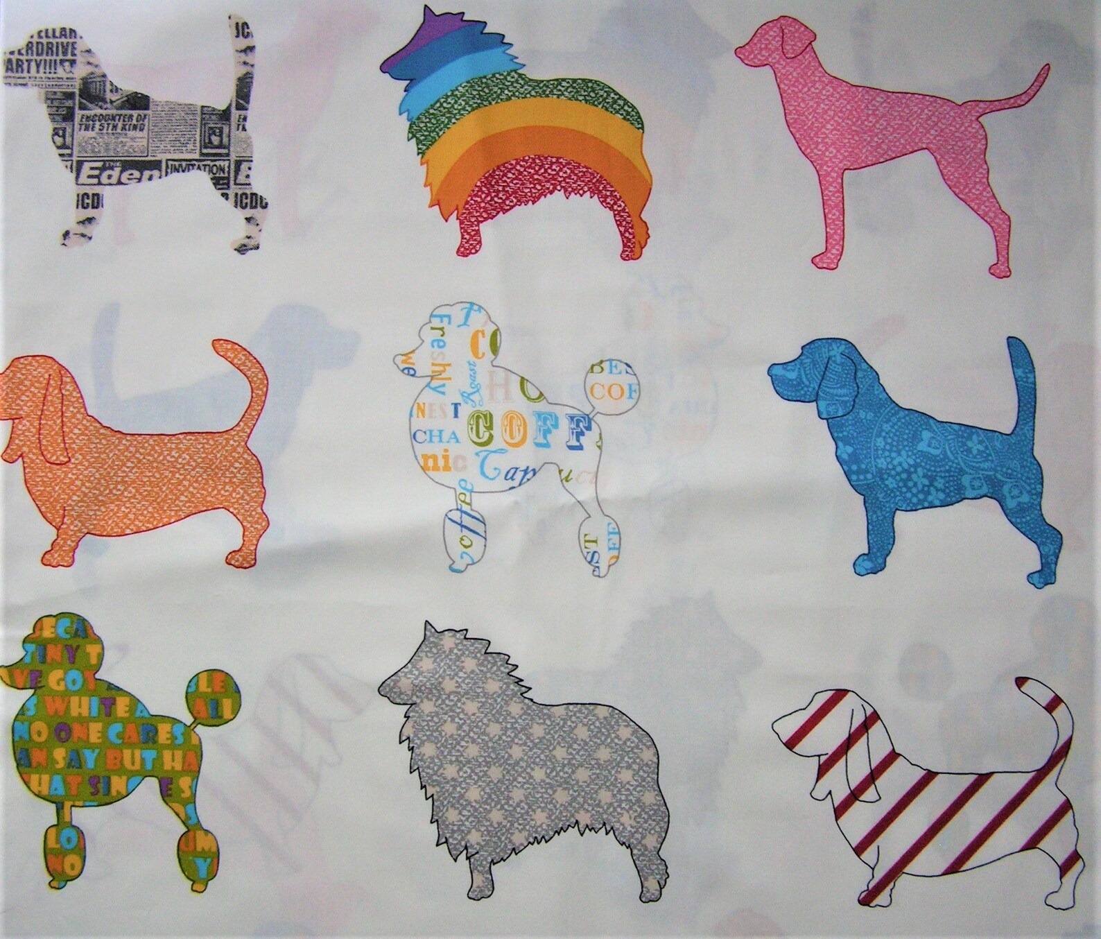 Patchwork Dogs Children's Fabric 100% Cotton by Half Yard - Etsy UK